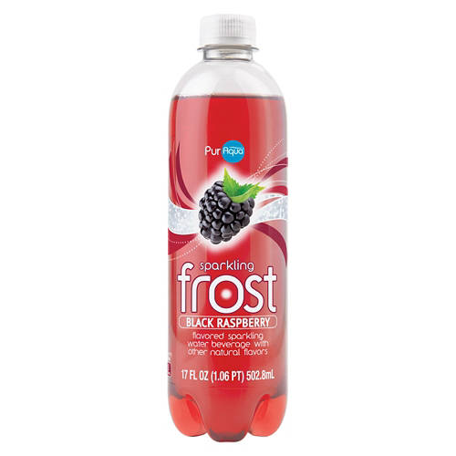 PurAqua Black Raspberry Sparkling Flavored Frost Water, 17 fl oz